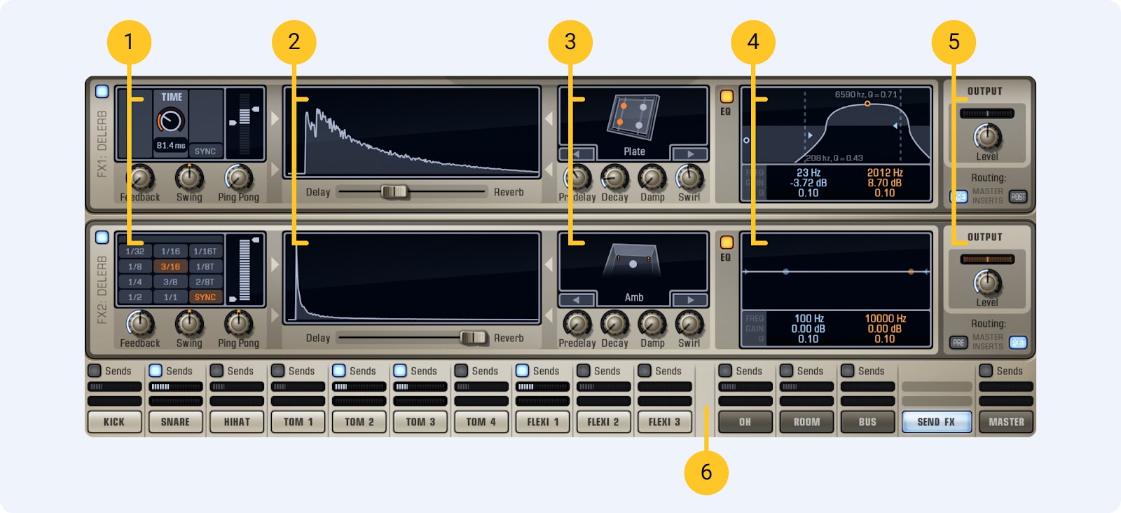 Interface overview - FX page – XLN Audio Support